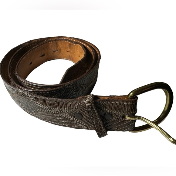 Justin Boots | Accessories | Vintage Justin Western Grey Genuine Lizard ...